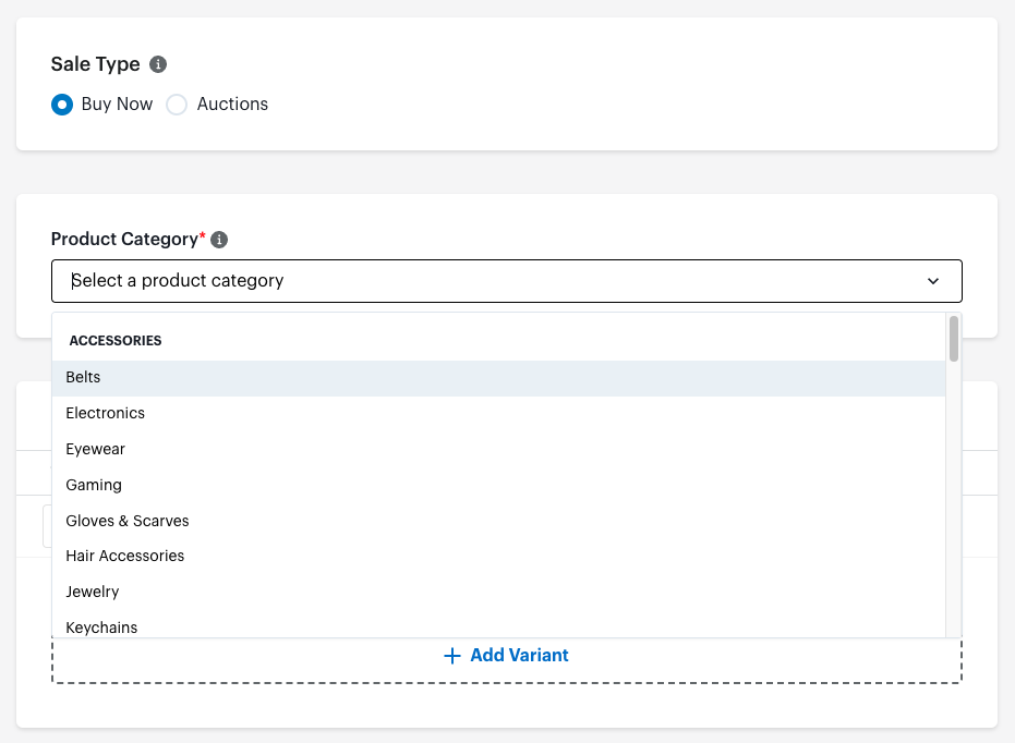 Adding Categories To Your Products – CREATOR STUDIO