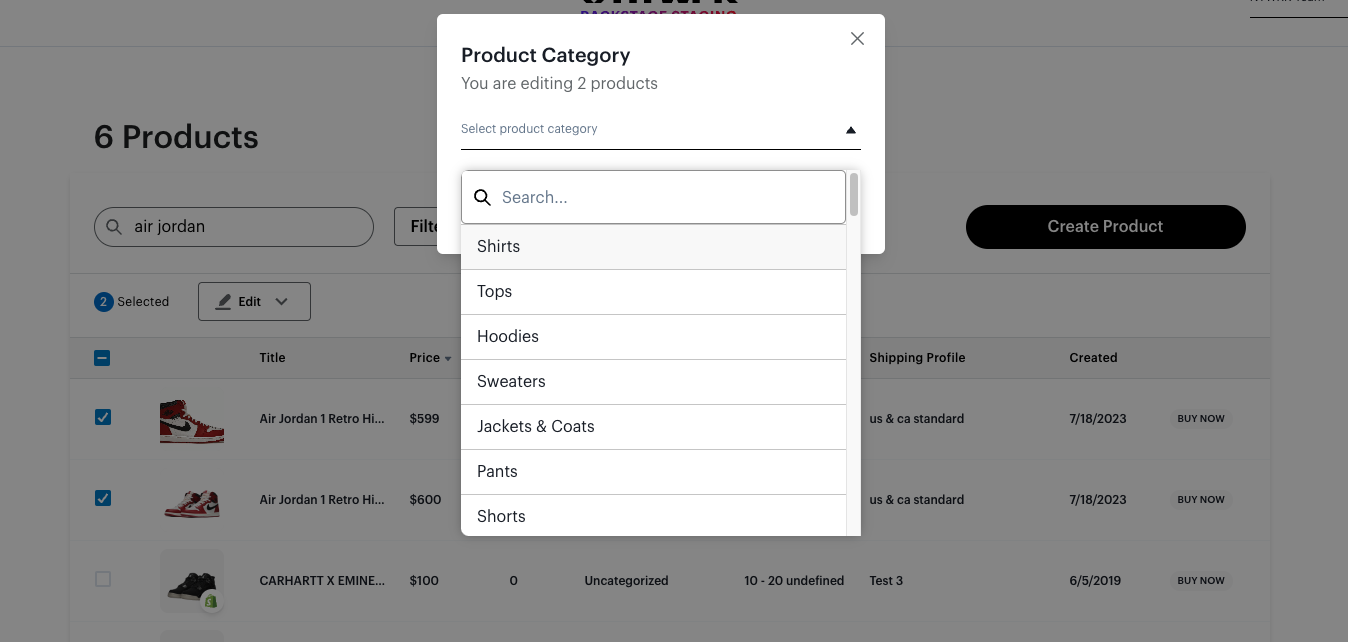 Adding Categories To Your Products – CREATOR STUDIO