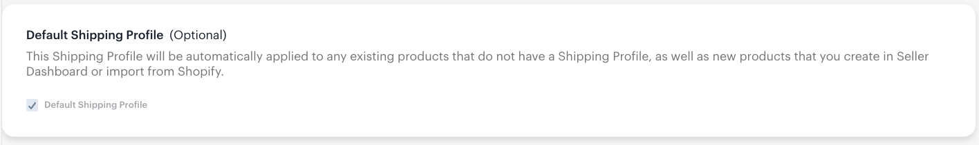 Create Your Default Shipping Profile – CREATOR STUDIO